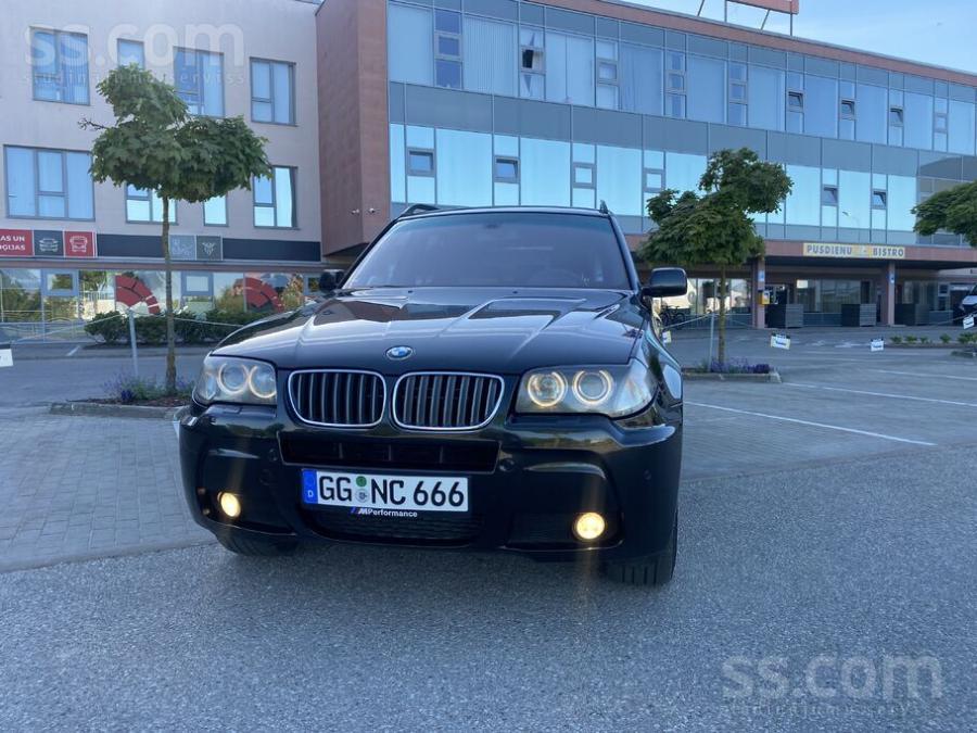 Melns BMW X3 2008 Jelgava, ar dzinēja tilpumu 3.00 L un nobraukumu 0 tūkst. km par 7990 €, foto 2 vietnē AUTOMOTO.COM.LV