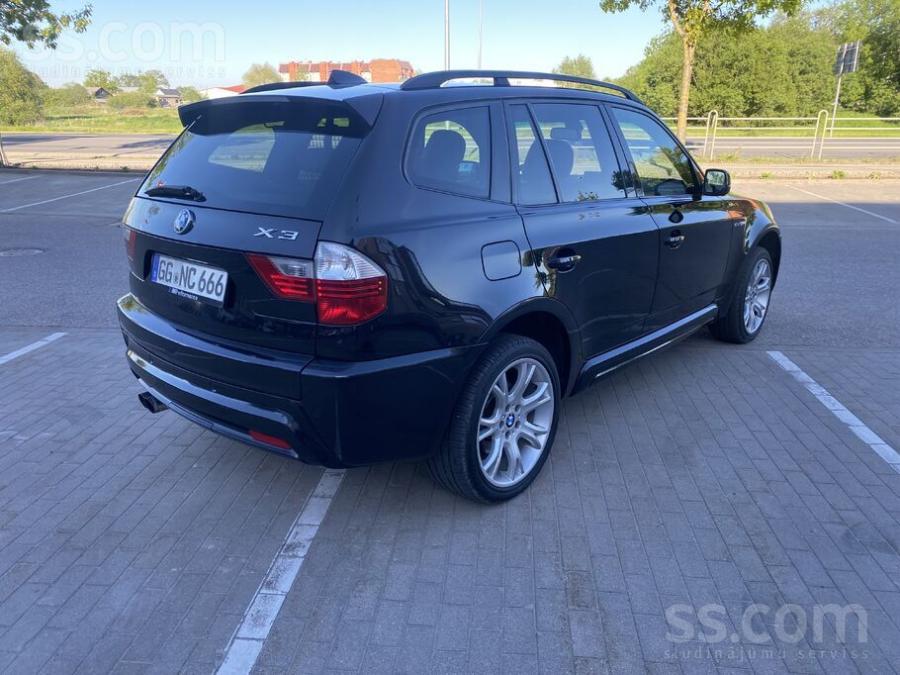 Melns BMW X3 2008 Jelgava, ar dzinēja tilpumu 3.00 L un nobraukumu 0 tūkst. km par 7990 €, foto 10 vietnē AUTOMOTO.COM.LV