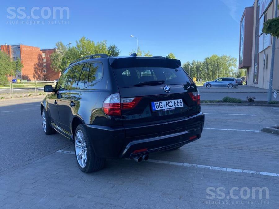Melns BMW X3 2008 Jelgava, ar dzinēja tilpumu 3.00 L un nobraukumu 0 tūkst. km par 7990 €, foto 11 vietnē AUTOMOTO.COM.LV