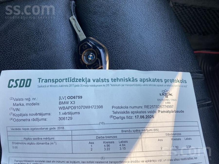 Melns BMW X3 2008 Rēzekne, ar dzinēja tilpumu 3.00 L un nobraukumu 0 tūkst. km par 5950 €, foto 18 vietnē AUTOMOTO.COM.LV