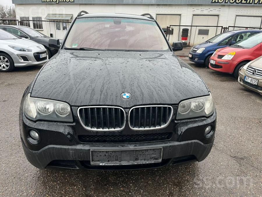Black BMW X3 2008 in Riga, with an engine capacity of 2.00 L and mileage of 0 thousand km for 5550 €, photo 2 on AUTOMOTO.COM.LV