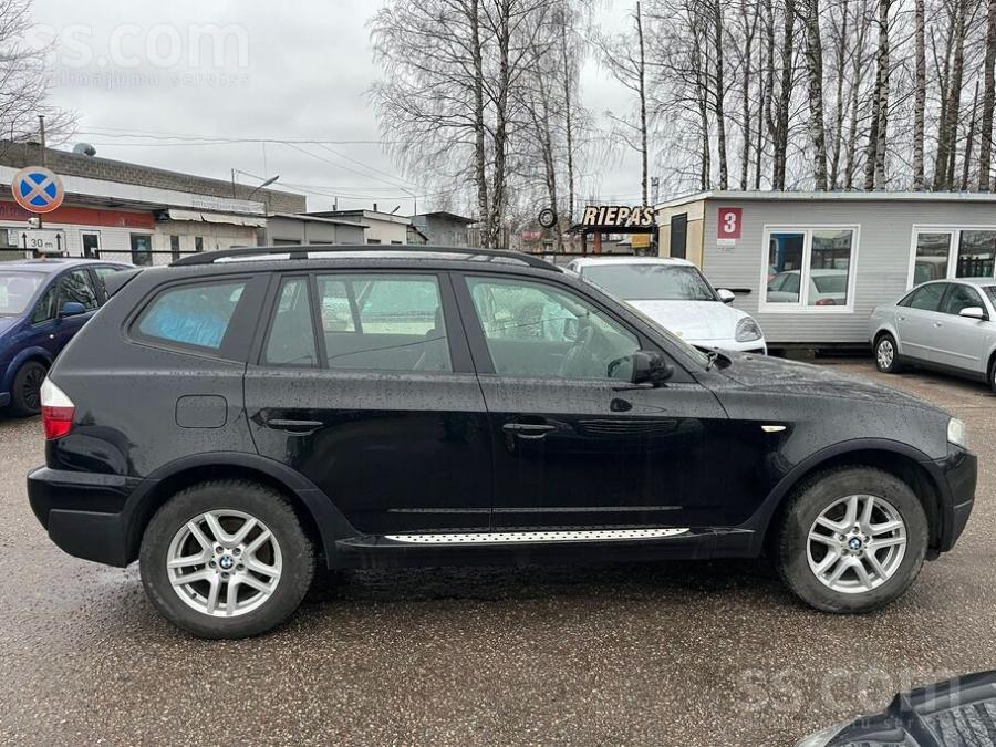 Black BMW X3 2008 in Riga, with an engine capacity of 2.00 L and mileage of 0 thousand km for 5550 €, photo 4 on AUTOMOTO.COM.LV