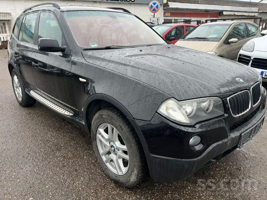 Black BMW X3 2008 in Riga, with an engine capacity of 2.00 L and mileage of 0 thousand km for 5550 €, photo 5 on AUTOMOTO.COM.LV