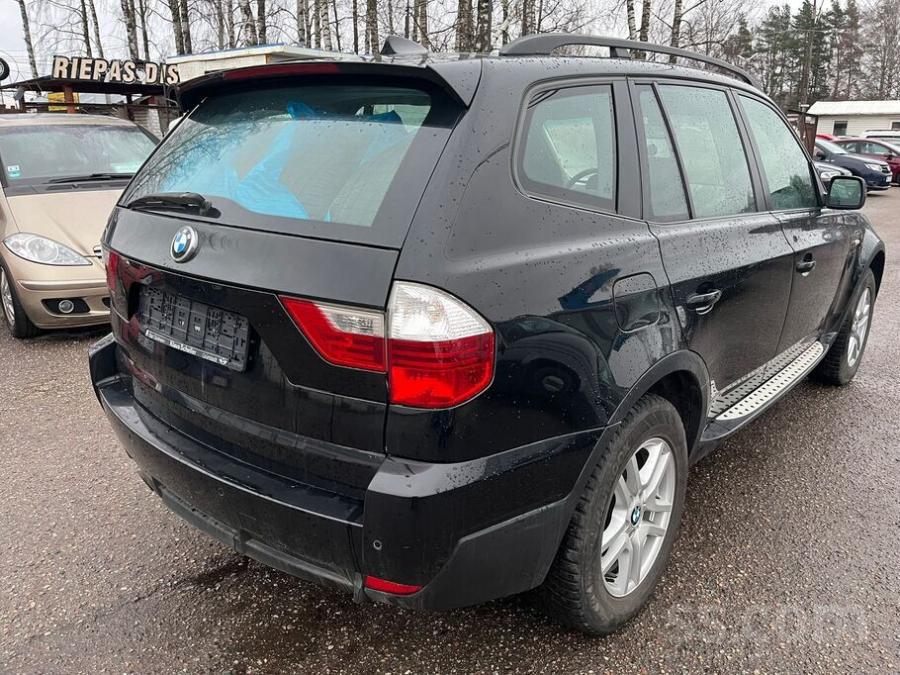 Black BMW X3 2008 in Riga, with an engine capacity of 2.00 L and mileage of 0 thousand km for 5550 €, photo 7 on AUTOMOTO.COM.LV