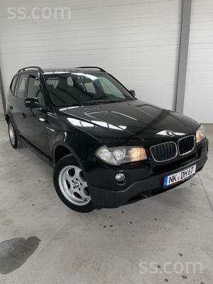 Black BMW X3 2008 in Balvi, with an engine capacity of 2.00 L and mileage of 252 thousand km for 4999 €, photo 2 on AUTOMOTO.COM.LV
