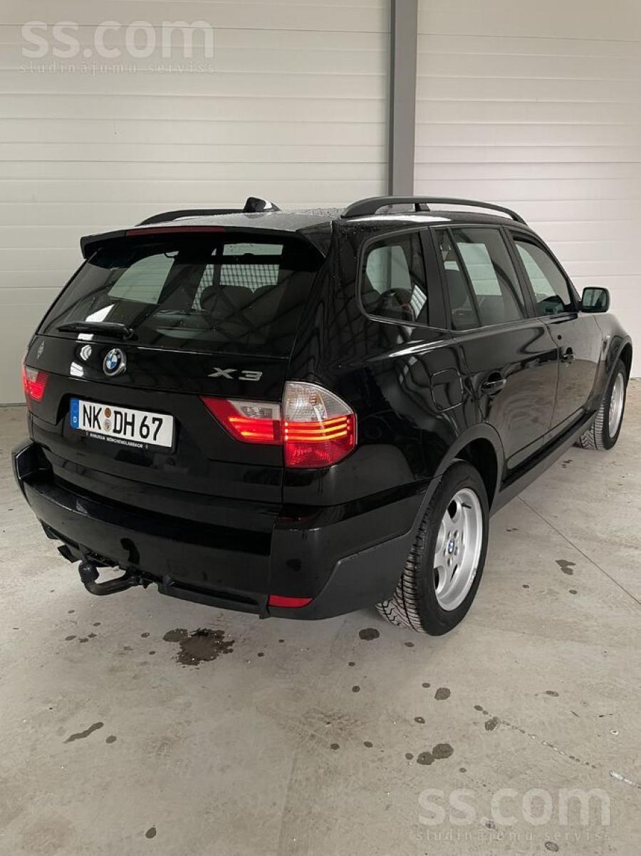 Black BMW X3 2008 in Balvi, with an engine capacity of 2.00 L and mileage of 252 thousand km for 4999 €, photo 3 on AUTOMOTO.COM.LV