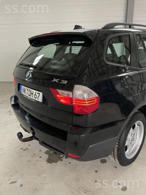 Black BMW X3 2008 in Balvi, with an engine capacity of 2.00 L and mileage of 252 thousand km for 4999 €, photo 5 on AUTOMOTO.COM.LV