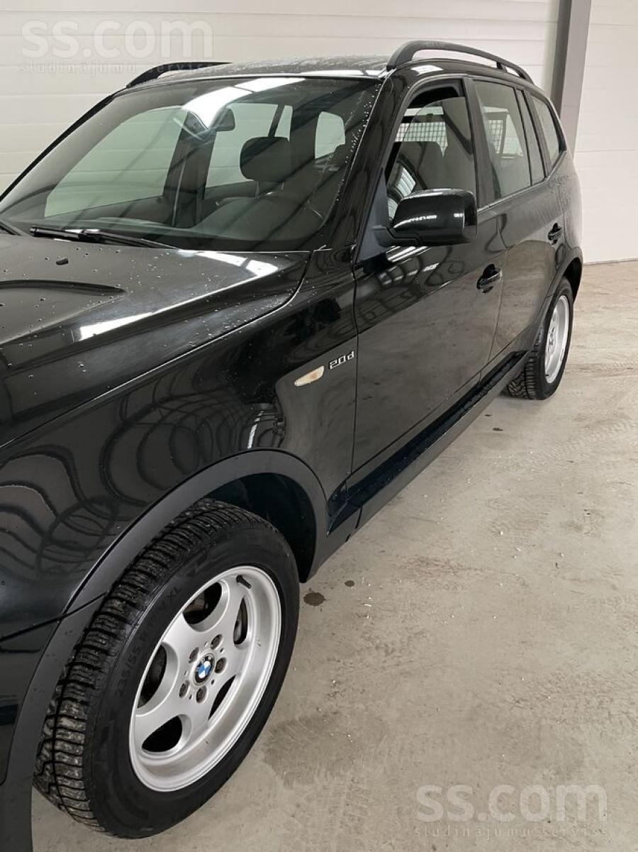 Black BMW X3 2008 in Balvi, with an engine capacity of 2.00 L and mileage of 252 thousand km for 4999 €, photo 6 on AUTOMOTO.COM.LV