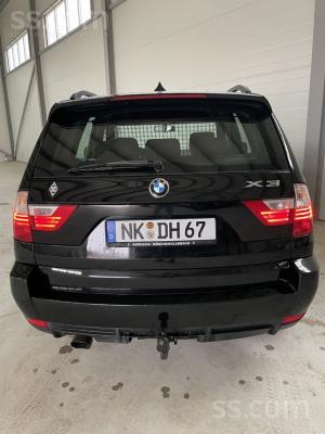 Black BMW X3 2008 in Balvi, with an engine capacity of 2.00 L and mileage of 252 thousand km for 4999 €, photo 8 on AUTOMOTO.COM.LV