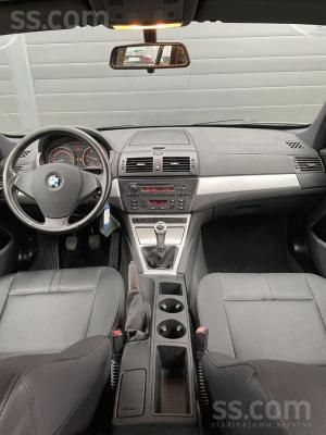 Black BMW X3 2008 in Balvi, with an engine capacity of 2.00 L and mileage of 252 thousand km for 4999 €, photo 12 on AUTOMOTO.COM.LV