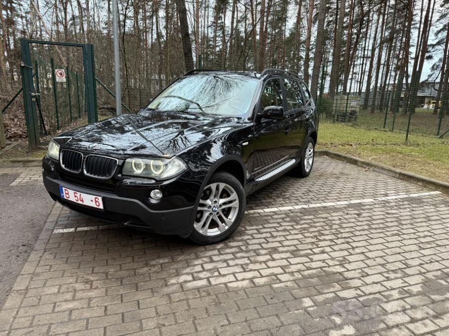 Black BMW X3 2008 in Riga, with an engine capacity of 2.00 L and mileage of 232 thousand km for 5690 €, photo 1 on AUTOMOTO.COM.LV