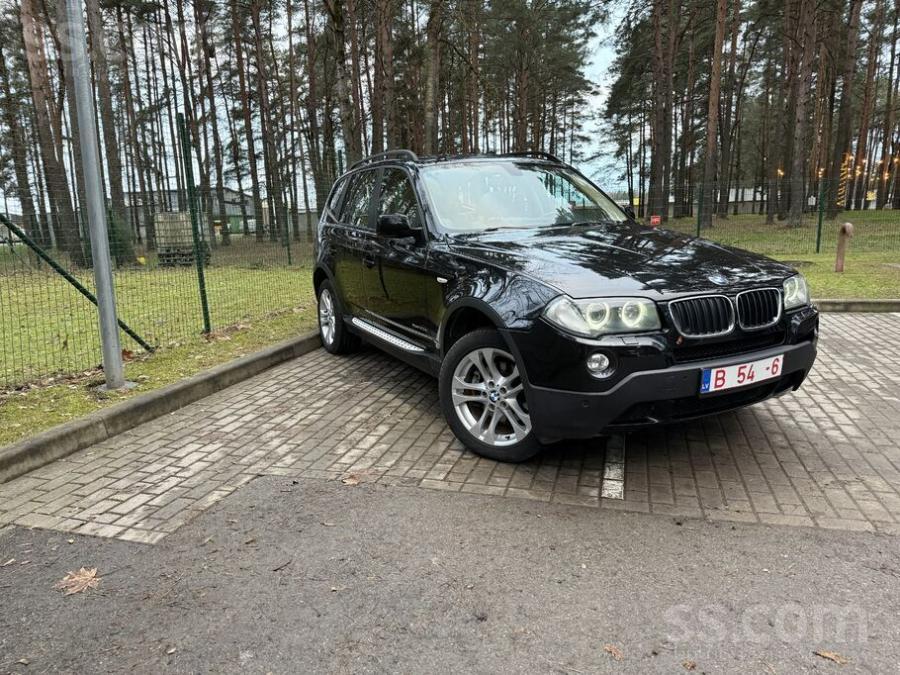 Black BMW X3 2008 in Riga, with an engine capacity of 2.00 L and mileage of 232 thousand km for 5690 €, photo 2 on AUTOMOTO.COM.LV