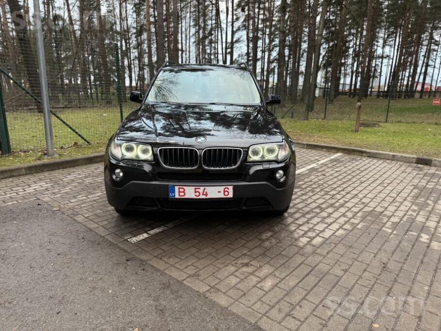 Black BMW X3 2008 in Riga, with an engine capacity of 2.00 L and mileage of 232 thousand km for 5690 €, photo 3 on AUTOMOTO.COM.LV