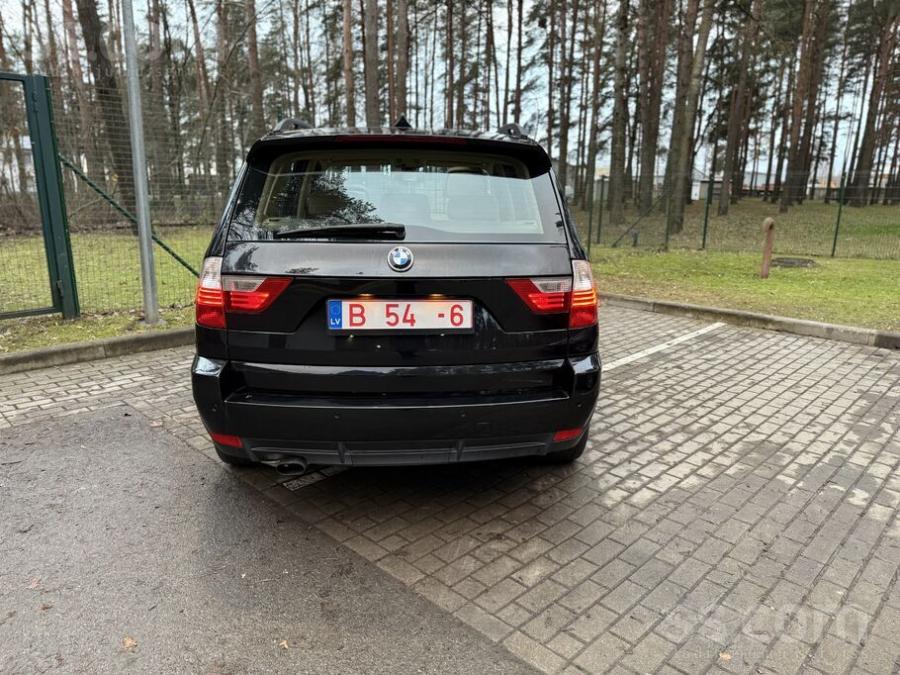 Black BMW X3 2008 in Riga, with an engine capacity of 2.00 L and mileage of 232 thousand km for 5690 €, photo 6 on AUTOMOTO.COM.LV