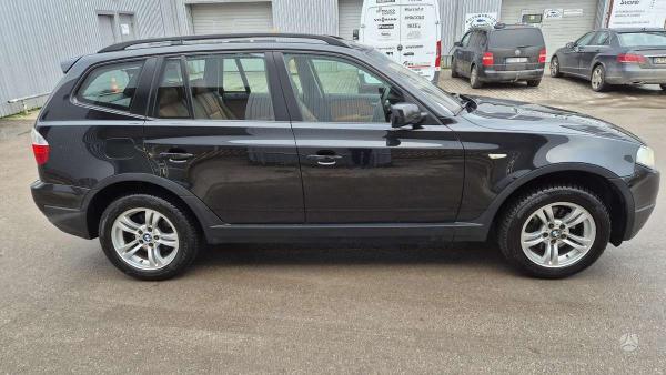 Black BMW X3 2008 in Kupiskis, with an engine capacity of 2.00 L and mileage of 244 thousand km for 4250 €, photo 5 on AUTOMOTO.COM.LV