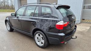 Black BMW X3 2008 in Kupiskis, with an engine capacity of 2.00 L and mileage of 244 thousand km for 4250 €, photo 8 on AUTOMOTO.COM.LV