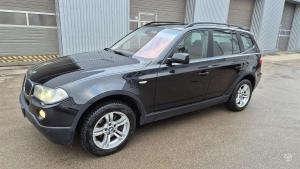 Black BMW X3 2008 in Kupiskis, with an engine capacity of 2.00 L and mileage of 244 thousand km for 4250 €, photo 9 on AUTOMOTO.COM.LV