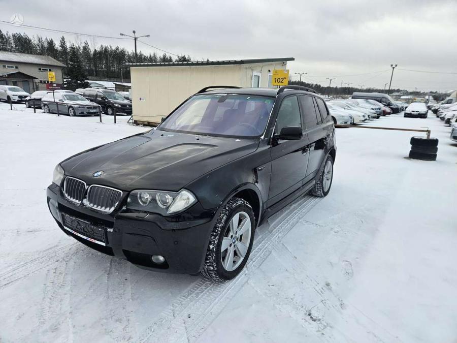 Melns BMW X3 2008 Viļņa, ar dzinēja tilpumu 2.99 L un nobraukumu 293 tūkst. km par 6500 €, foto 1 vietnē AUTOMOTO.COM.LV