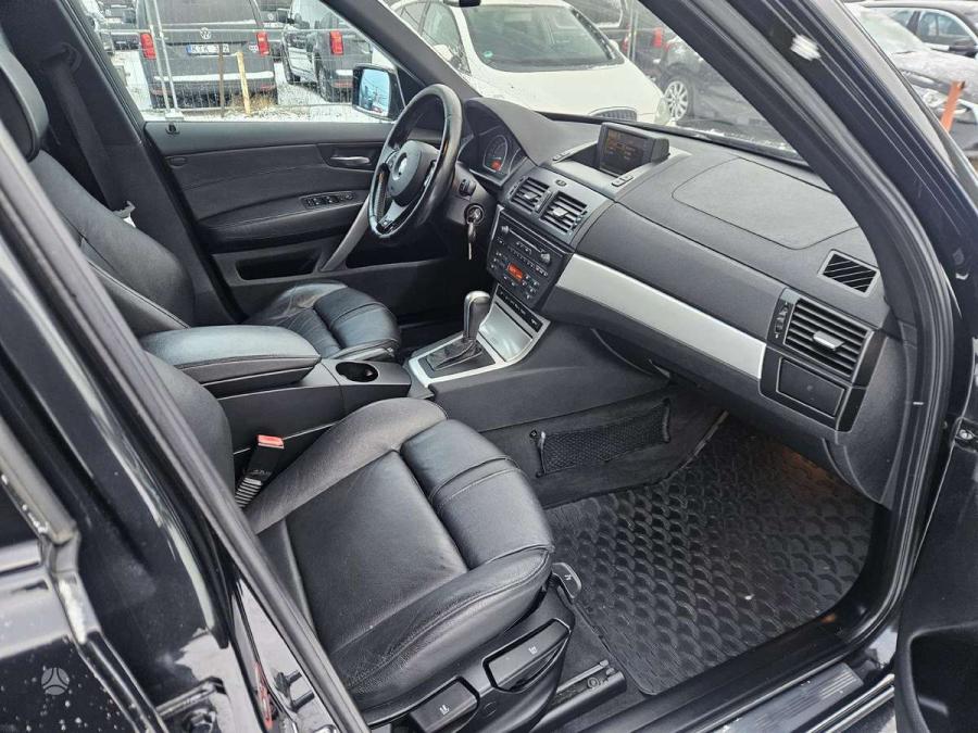 Melns BMW X3 2008 Viļņa, ar dzinēja tilpumu 2.99 L un nobraukumu 293 tūkst. km par 6500 €, foto 8 vietnē AUTOMOTO.COM.LV