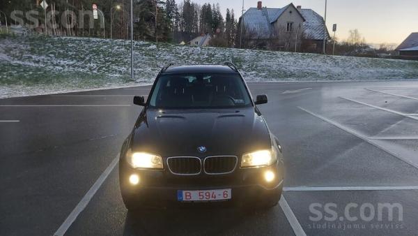 Black BMW X3 2008 in Aluksne, with an engine capacity of 2.00 L and mileage of 0 thousand km for 4650 €, photo 4 on AUTOMOTO.COM.LV