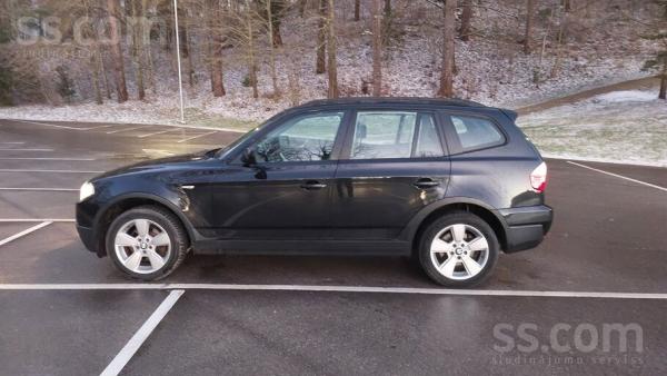 Black BMW X3 2008 in Aluksne, with an engine capacity of 2.00 L and mileage of 0 thousand km for 4650 €, photo 9 on AUTOMOTO.COM.LV