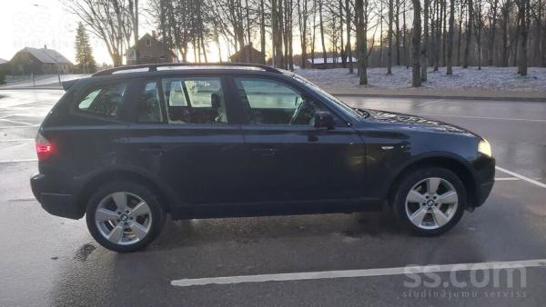 Black BMW X3 2008 in Aluksne, with an engine capacity of 2.00 L and mileage of 0 thousand km for 4650 €, photo 10 on AUTOMOTO.COM.LV