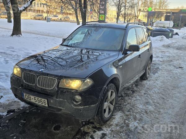 Black BMW X3 2008 in Riga, with an engine capacity of 3.00 L and mileage of 283 thousand km for 5500 €, photo 3 on AUTOMOTO.COM.LV