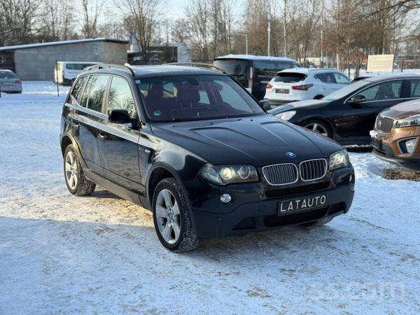 Melns BMW X3 2008 Rīga, ar dzinēja tilpumu 3.00 L un nobraukumu 340 tūkst. km par 4500 €, foto 1 vietnē AUTOMOTO.COM.LV