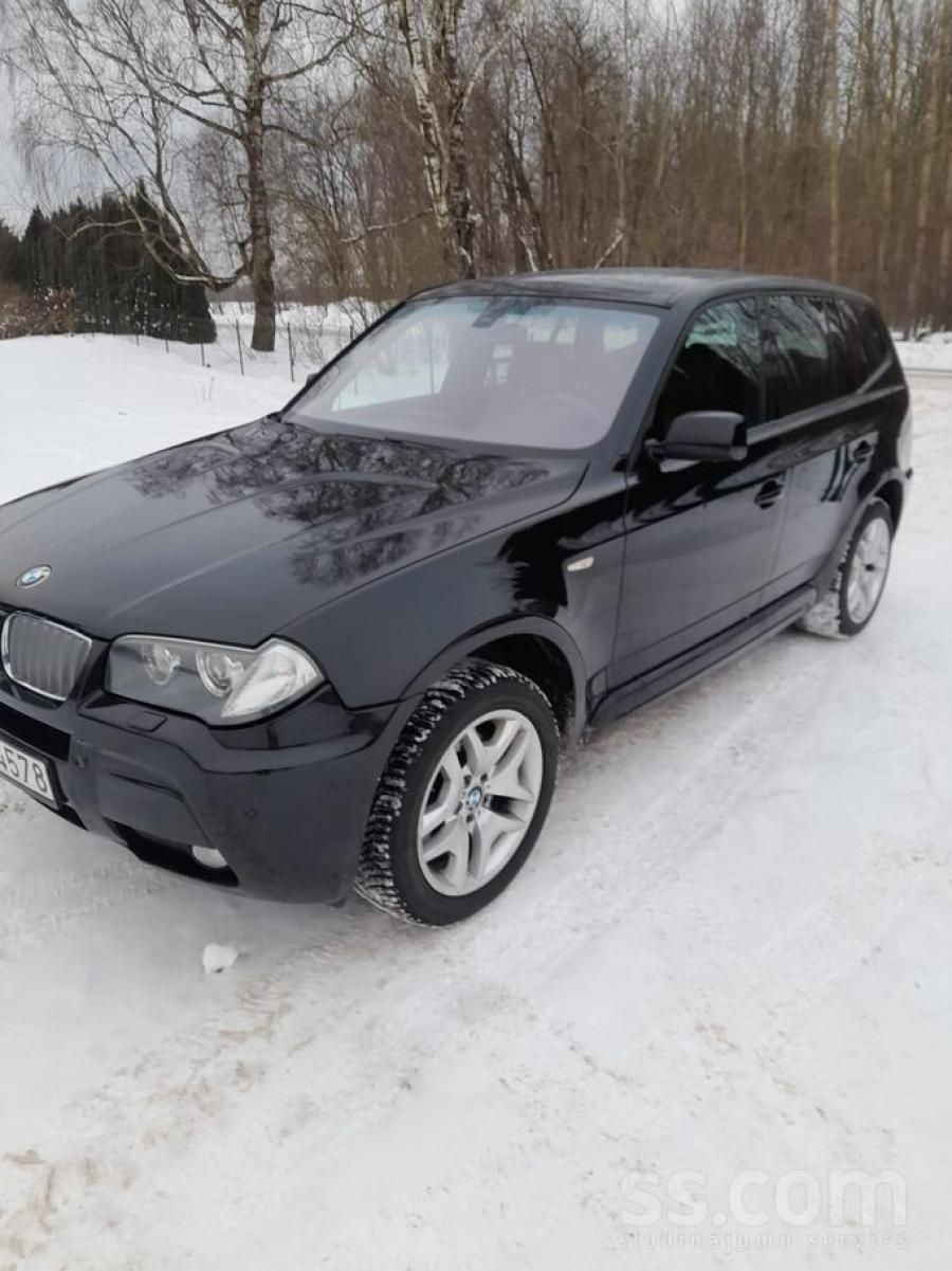 Black BMW X3 2008 in Bauska, with an engine capacity of 3.00 L and mileage of 252 thousand km for 6950 €, photo 2 on AUTOMOTO.COM.LV