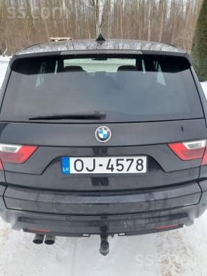 Black BMW X3 2008 in Bauska, with an engine capacity of 3.00 L and mileage of 252 thousand km for 6950 €, photo 4 on AUTOMOTO.COM.LV