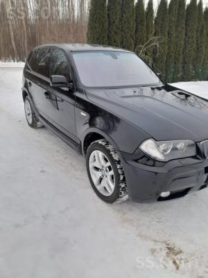 Black BMW X3 2008 in Bauska, with an engine capacity of 3.00 L and mileage of 252 thousand km for 6950 €, photo 6 on AUTOMOTO.COM.LV