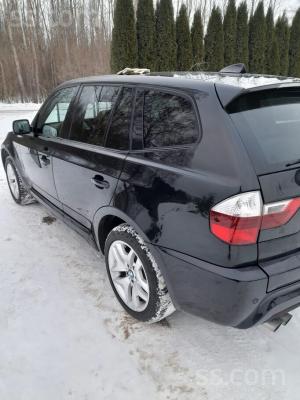 Black BMW X3 2008 in Bauska, with an engine capacity of 3.00 L and mileage of 252 thousand km for 6950 €, photo 7 on AUTOMOTO.COM.LV