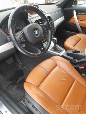 Black BMW X3 2008 in Bauska, with an engine capacity of 3.00 L and mileage of 252 thousand km for 6950 €, photo 9 on AUTOMOTO.COM.LV