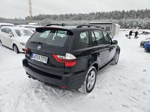 Melns BMW X3 2008 Viļņa, ar dzinēja tilpumu 2.00 L un nobraukumu 277 tūkst. km par 5400 €, foto 4 vietnē AUTOMOTO.COM.LV