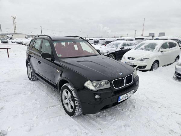 Melns BMW X3 2008 Viļņa, ar dzinēja tilpumu 2.00 L un nobraukumu 277 tūkst. km par 5400 €, foto 6 vietnē AUTOMOTO.COM.LV