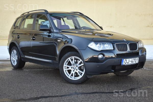 Black BMW X3 2008 in Talsi, with an engine capacity of 2.00 L and mileage of 164 thousand km for 6500 €, photo 1 on AUTOMOTO.COM.LV