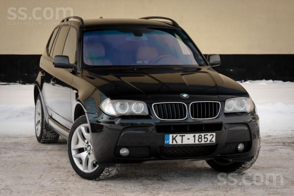 Melns BMW X3 2008 Tukums, ar dzinēja tilpumu 2.00 L un nobraukumu 318 tūkst. km par 6590 €, foto 1 vietnē AUTOMOTO.COM.LV