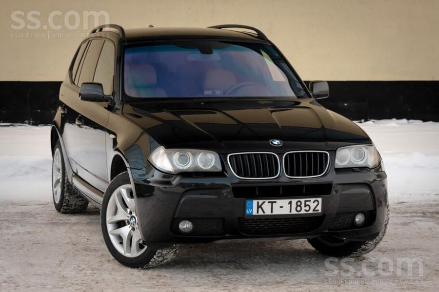 Black BMW X3 2008 in Tukums, with an engine capacity of 2.00 L and mileage of 318 thousand km for 6590 €, photo 1 on AUTOMOTO.COM.LV
