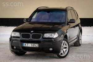 Black BMW X3 2008 in Tukums, with an engine capacity of 2.00 L and mileage of 318 thousand km for 6590 €, photo 3 on AUTOMOTO.COM.LV