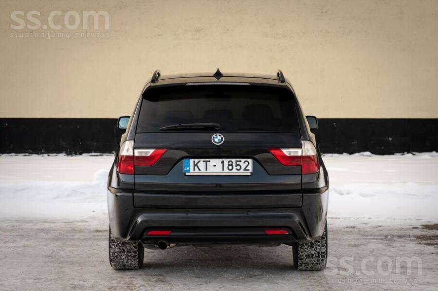 Black BMW X3 2008 in Tukums, with an engine capacity of 2.00 L and mileage of 318 thousand km for 6590 €, photo 5 on AUTOMOTO.COM.LV