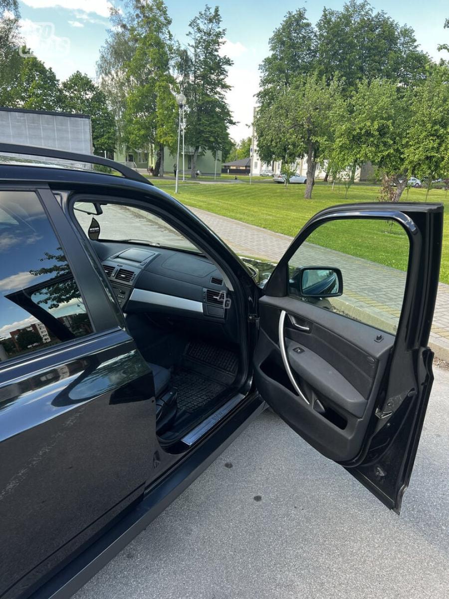 Black BMW X3 2008 in Vilnius, with an engine capacity of 2.00 L and mileage of 321 thousand km for 3900 €, photo 10 on AUTOMOTO.COM.LV