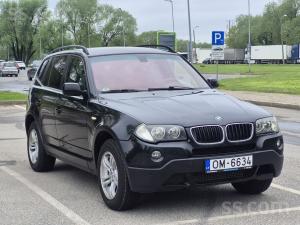 Black BMW X3 2008 in Riga, with an engine capacity of 2.00 L and mileage of 0 thousand km for 3550 €, photo  on AUTOMOTO.COM.LV
