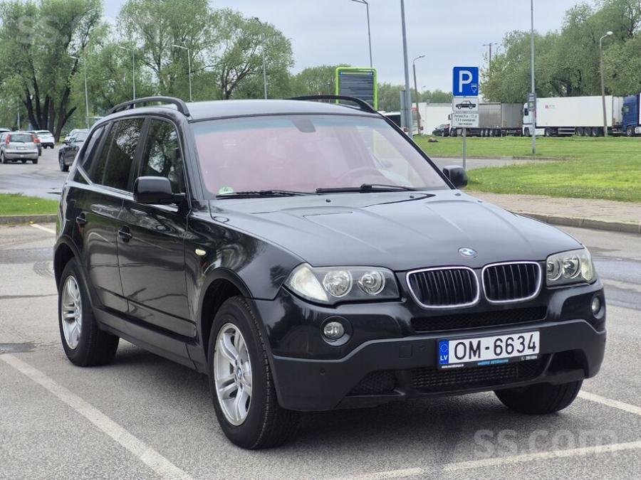 Black BMW X3 2008 in Riga, with an engine capacity of 2.00 L and mileage of 0 thousand km for 3550 €, photo 1 on AUTOMOTO.COM.LV