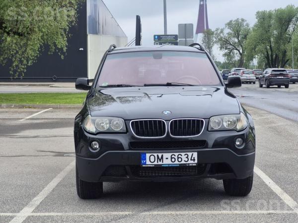 Black BMW X3 2008 in Riga, with an engine capacity of 2.00 L and mileage of 0 thousand km for 3550 €, photo 2 on AUTOMOTO.COM.LV