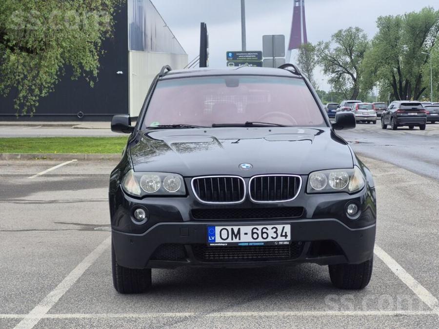 Black BMW X3 2008 in Riga, with an engine capacity of 2.00 L and mileage of 0 thousand km for 3550 €, photo 3 on AUTOMOTO.COM.LV