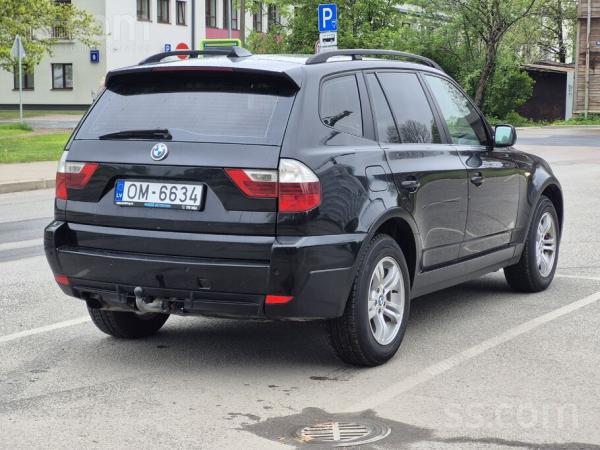 Black BMW X3 2008 in Riga, with an engine capacity of 2.00 L and mileage of 0 thousand km for 3550 €, photo 6 on AUTOMOTO.COM.LV