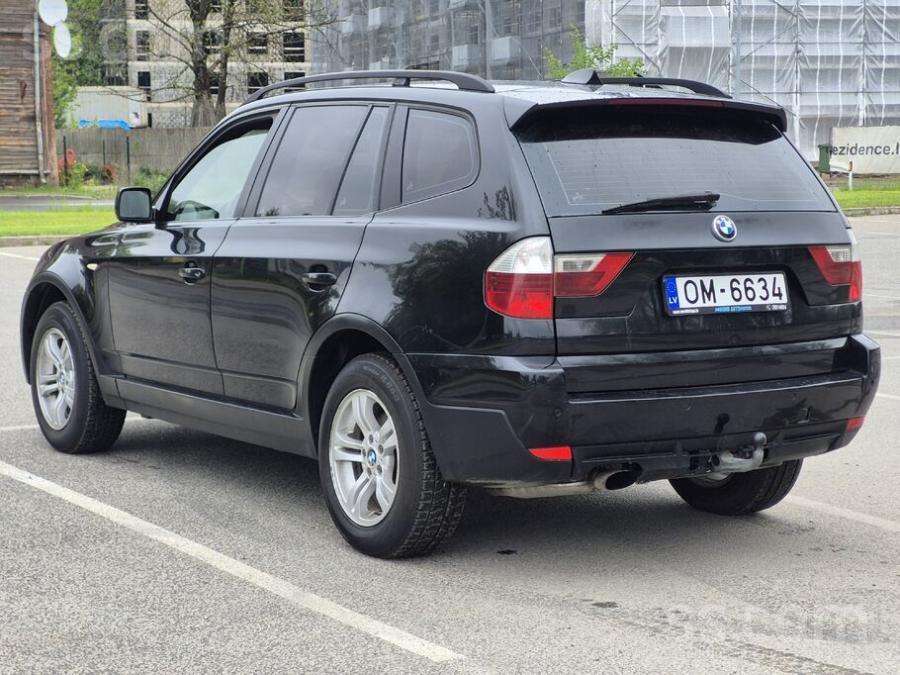Black BMW X3 2008 in Riga, with an engine capacity of 2.00 L and mileage of 0 thousand km for 3550 €, photo 8 on AUTOMOTO.COM.LV