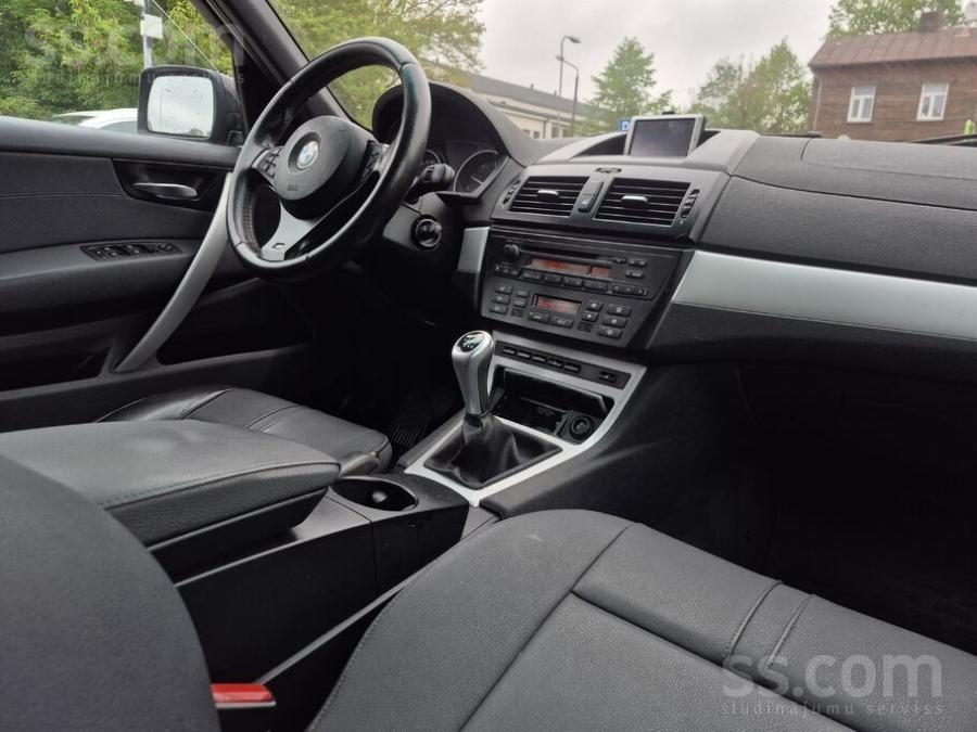 Black BMW X3 2008 in Riga, with an engine capacity of 2.00 L and mileage of 0 thousand km for 3550 €, photo 10 on AUTOMOTO.COM.LV