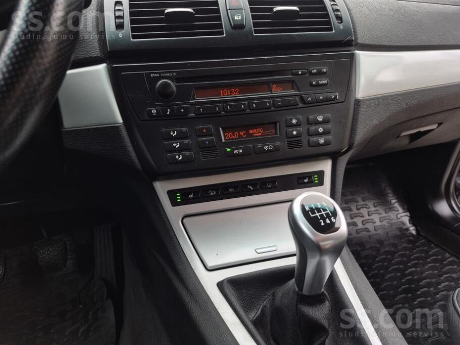 Black BMW X3 2008 in Riga, with an engine capacity of 2.00 L and mileage of 0 thousand km for 3550 €, photo 12 on AUTOMOTO.COM.LV