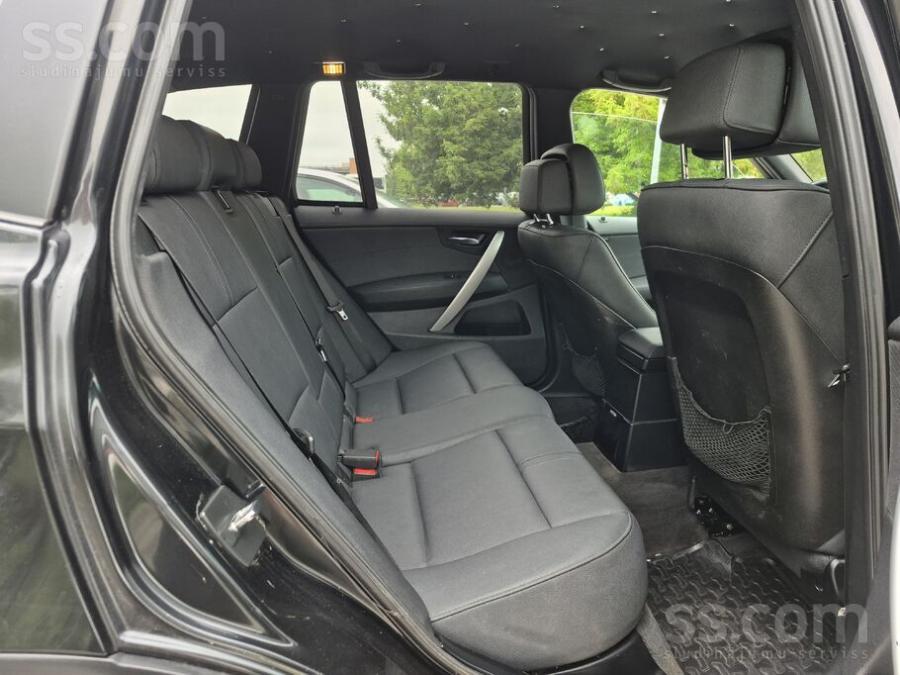 Black BMW X3 2008 in Riga, with an engine capacity of 2.00 L and mileage of 0 thousand km for 3550 €, photo 15 on AUTOMOTO.COM.LV
